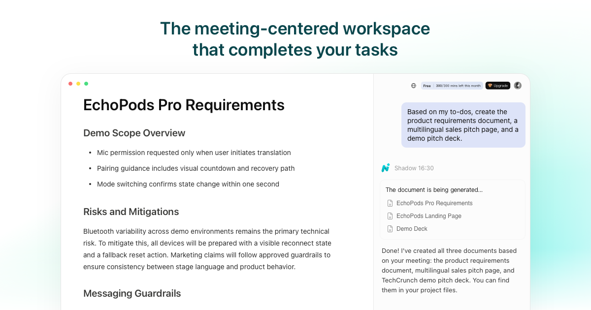 Transcribe Meetings & Generate Files with AI on TicNote Cloud
